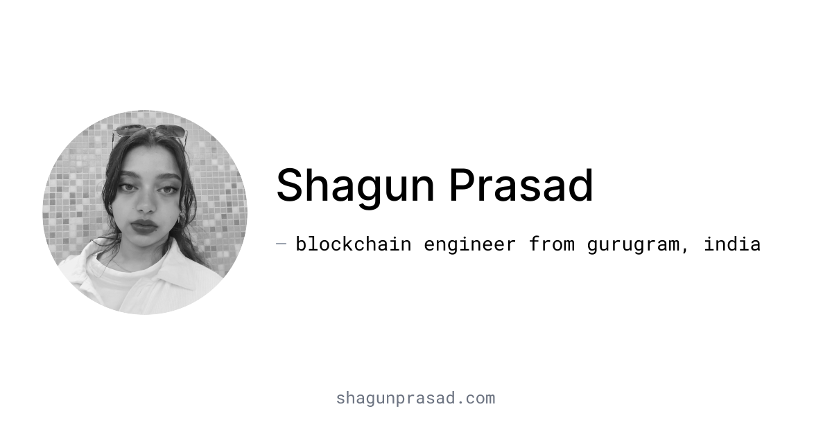 Shagun Prasad - Software Engineer